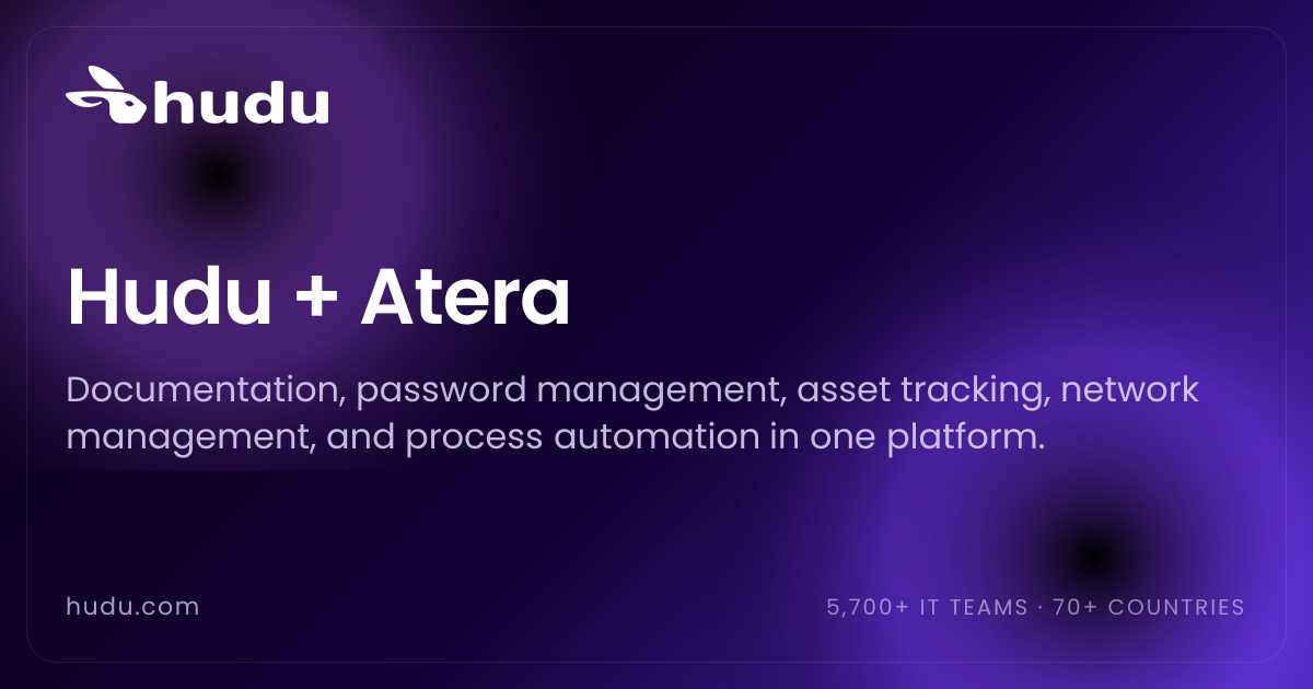 Atera Integration | Hudu